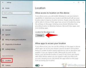 Windows 10: How to Turn on or Turn off Location Services - WinBuzzer
