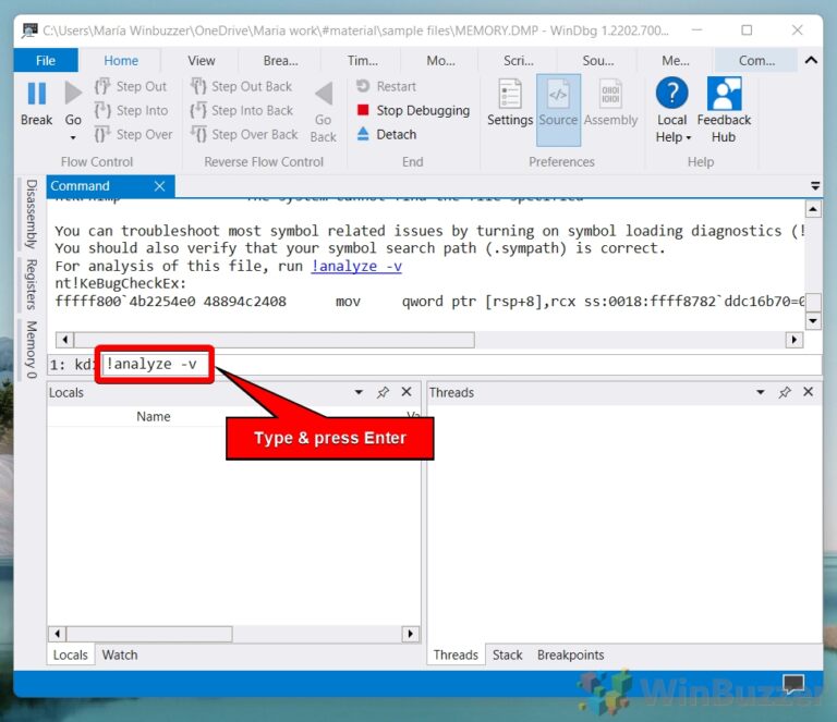 How to Open and Analyze Crash Dump Files on Windows 11 - WinBuzzer