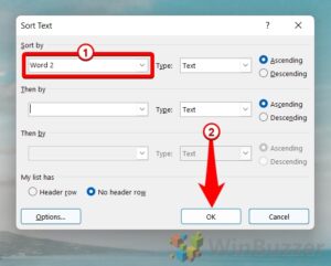 How to Alphabetize in Word (Tables and Text) - WinBuzzer