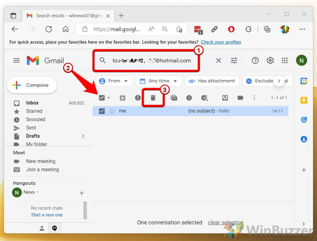 How to Mass Delete Emails on Gmail - WinBuzzer