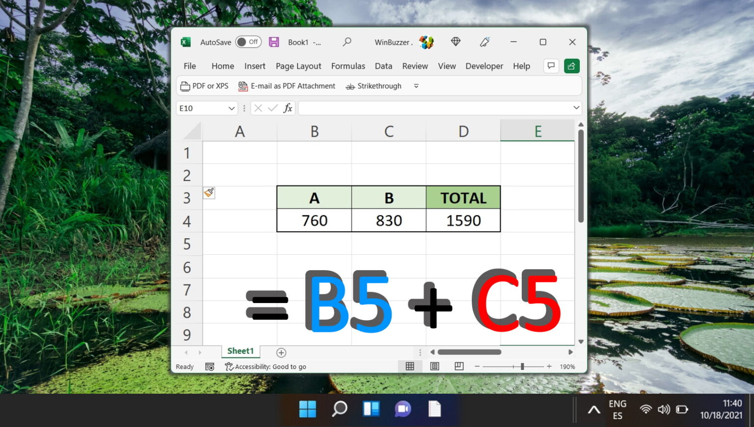 How to Add on Excel with the Sum Formula, AutoSum or the plus Sign