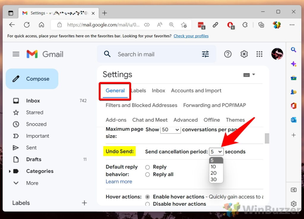 How to Recall an Email in Gmail (Unsend Email) - WinBuzzer
