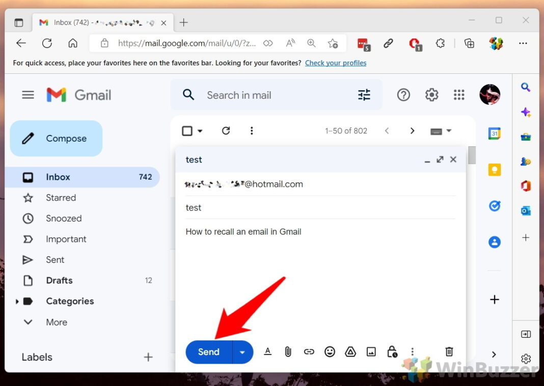 How to Recall an Email in Gmail (Unsend Email) - WinBuzzer