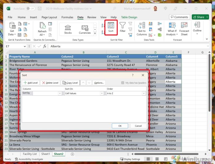 How to Structure Collected Data in Excel - WinBuzzer