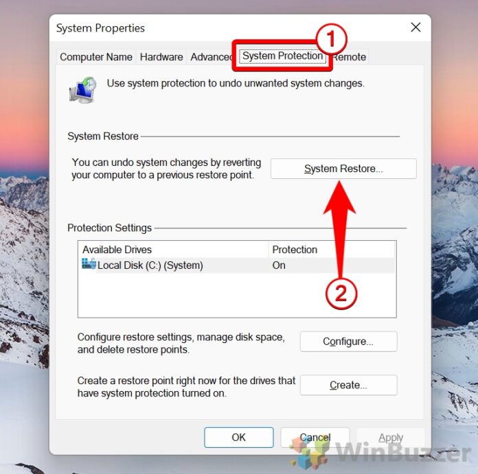How to Undo a System Restore in Windows 11