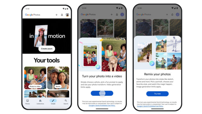 Google Photos Unveils AI 'Remix' and 'Photo to Video' Tools - WinBuzzer