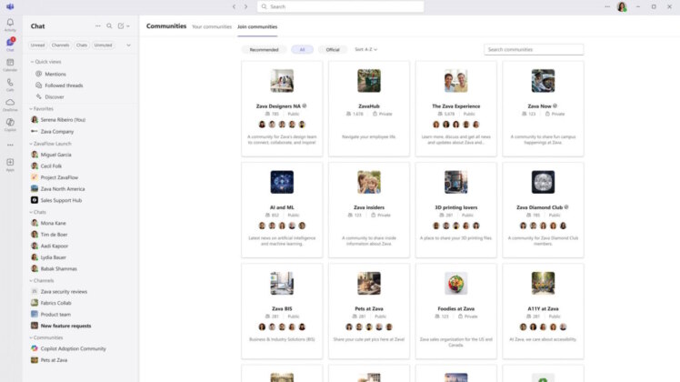 Microsoft Integrates Viva Engage Communities Into Teams Chat