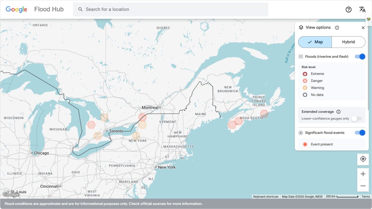 Google Taps Gemini for Live Flash Flood Forecasts on Google's Flood Hub